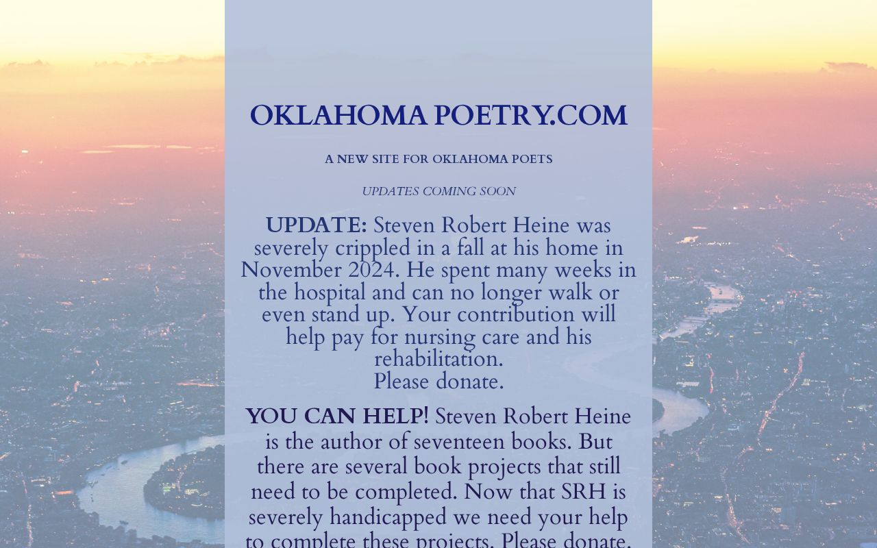 Oklahoma Poetry dot com.